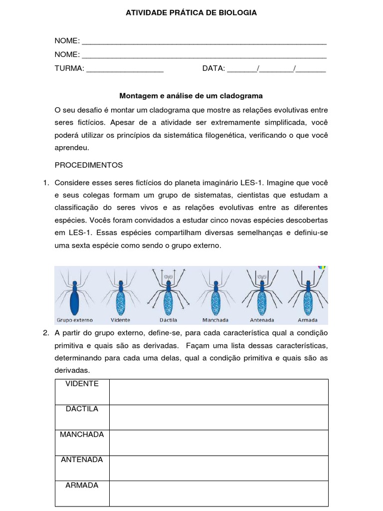 Atividade Prática de Biologia | PDF