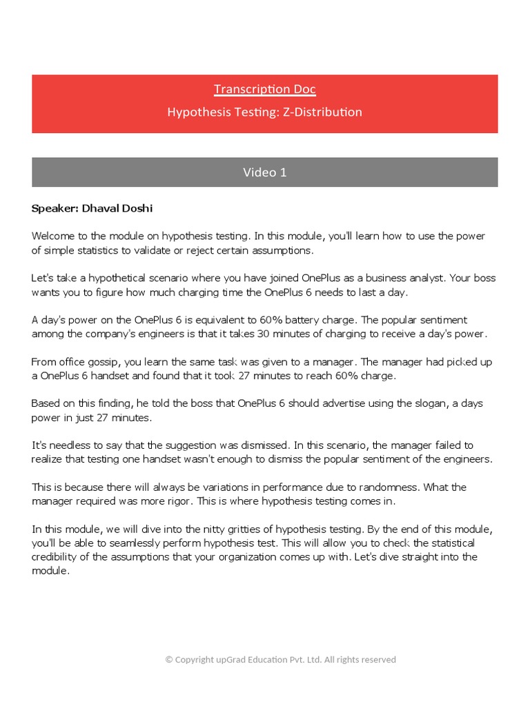 Transcript (1) Upgrad | PDF | Career & Growth