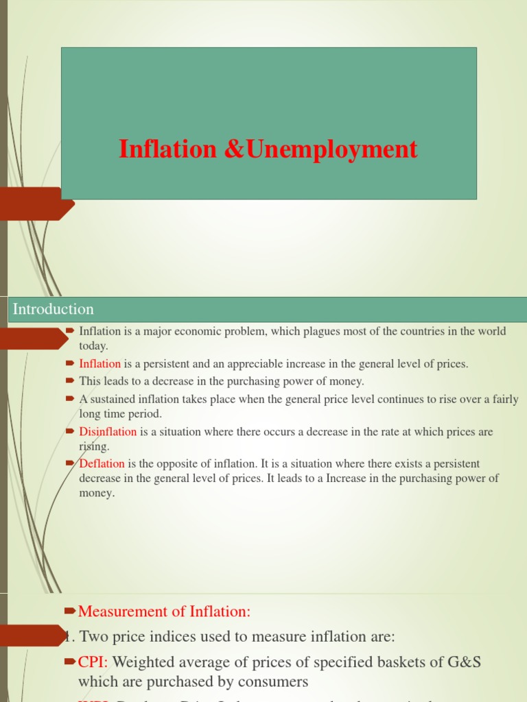 Module 7 Inflation and Unemployment PDF | Download Free PDF | Unemployment | Inflation