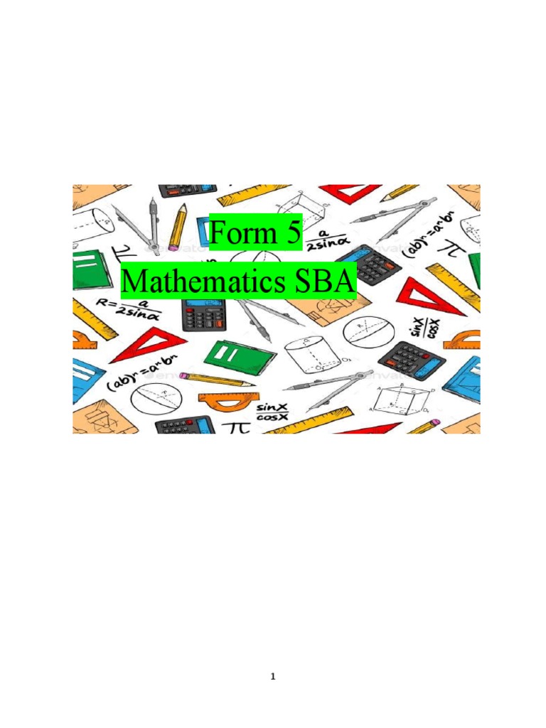 Math SBA (1) (2).docx | PDF