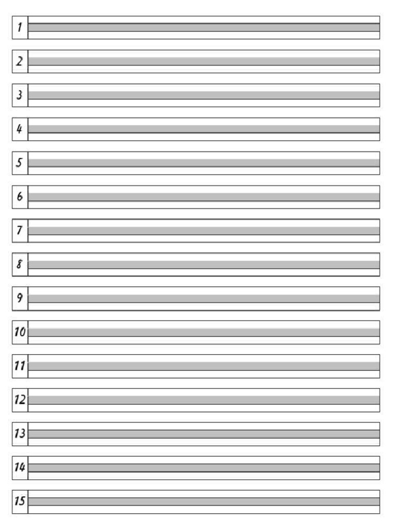 Hojas de Doble Línea para Caligrafía | PDF