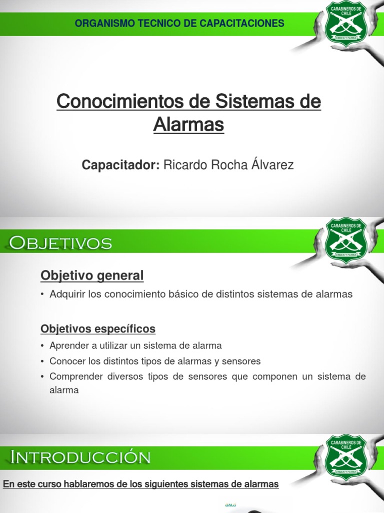 PPTConocimientos de Sistemas de Alarmas P PDF | PDF | Incendios ...