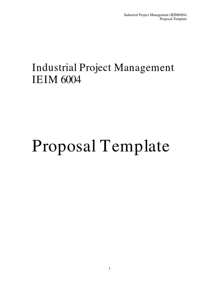 Technical Proposal Template Sample | PDF | Computers | Technology ...