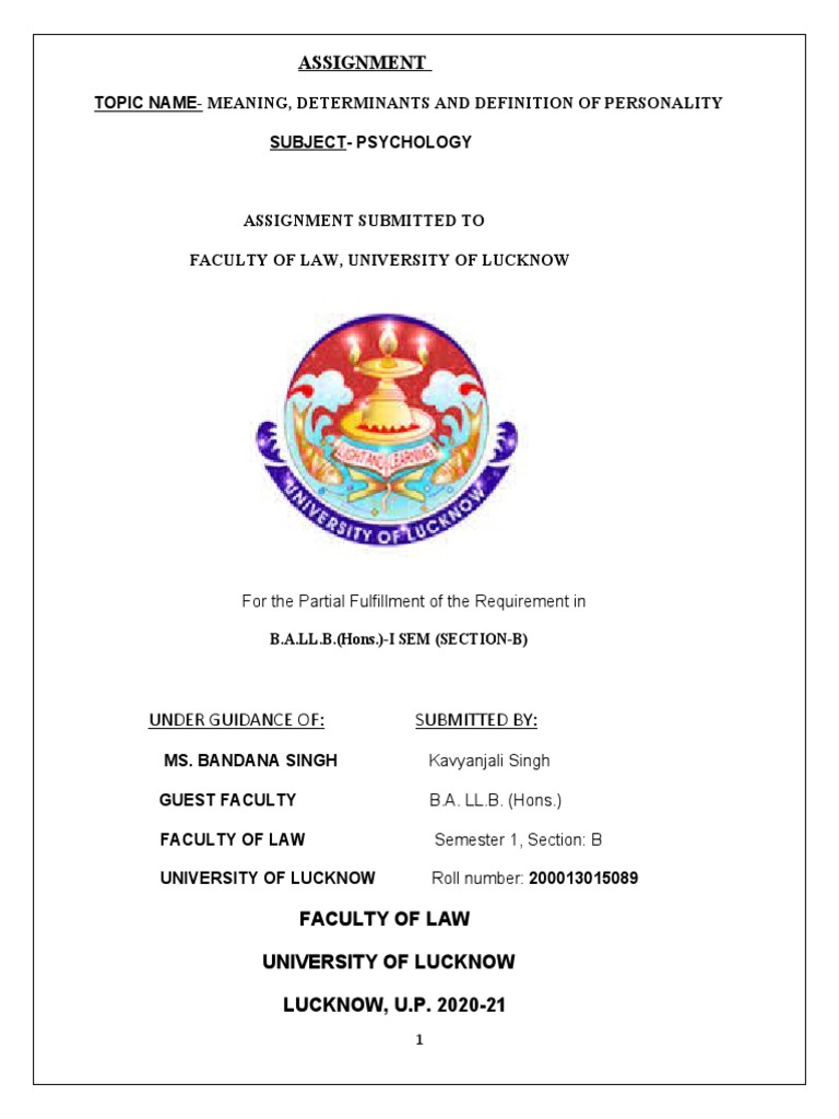 Psychology Project | PDF