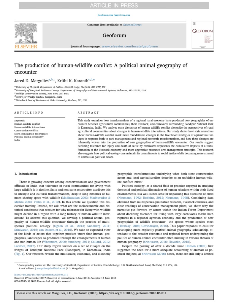 human animal conflict 2.pdf | PDF