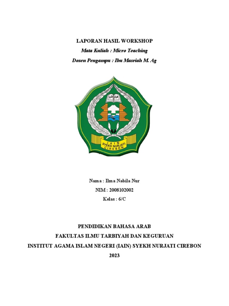 Contoh Laporan Hasil Workshop Pdf