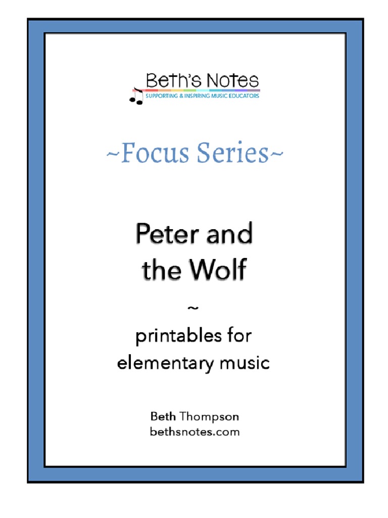 Peter and The Wolf Worksheets, Cards, Games and Assessment PDF | PDF ...