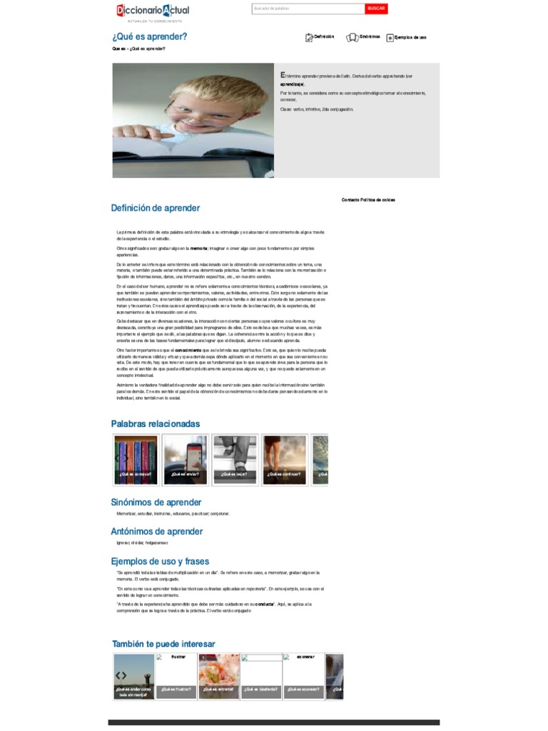 ¿Qué es aprender? | PDF