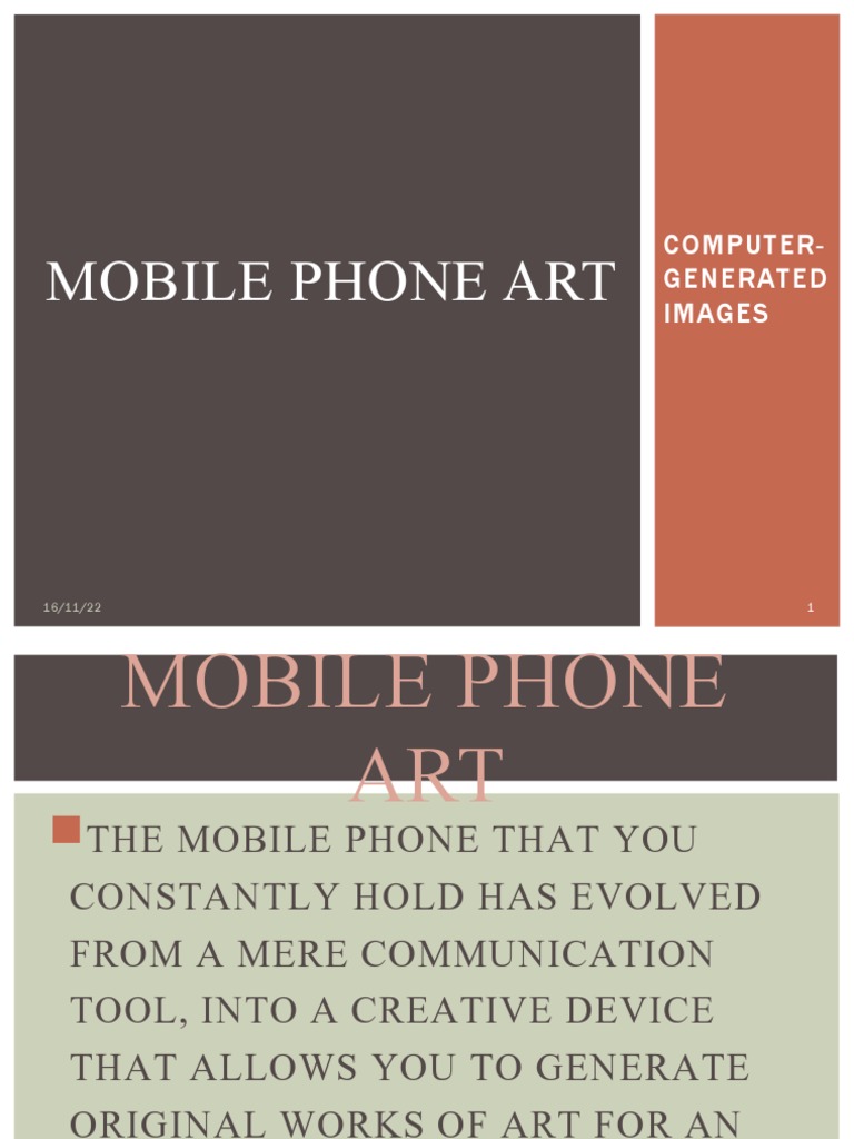 Mobile Phone Art | PDF | Mobile App | I Pad