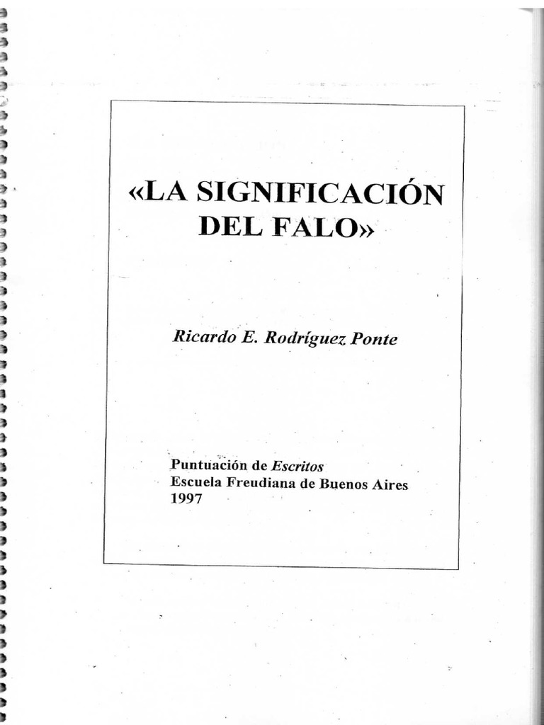 LA SIGNIFICACION DEL FALO 1 R Rodriguez221 | PDF