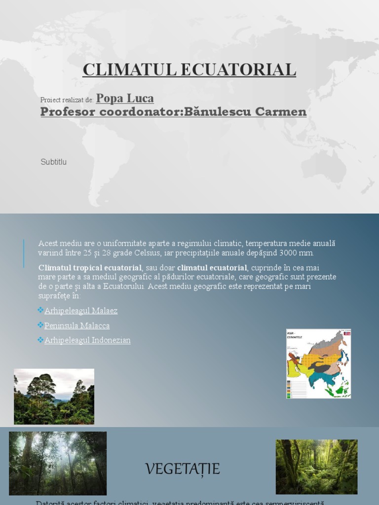 Climatul Ecuatorial | PDF