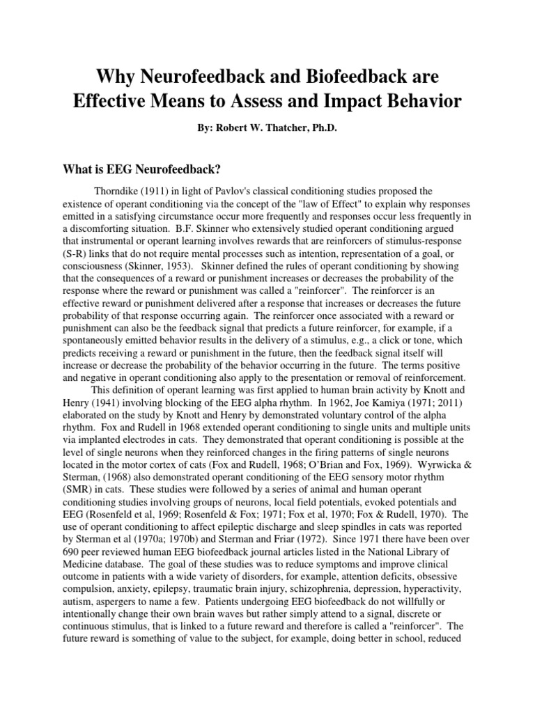 What Is Neurofeedback | PDF