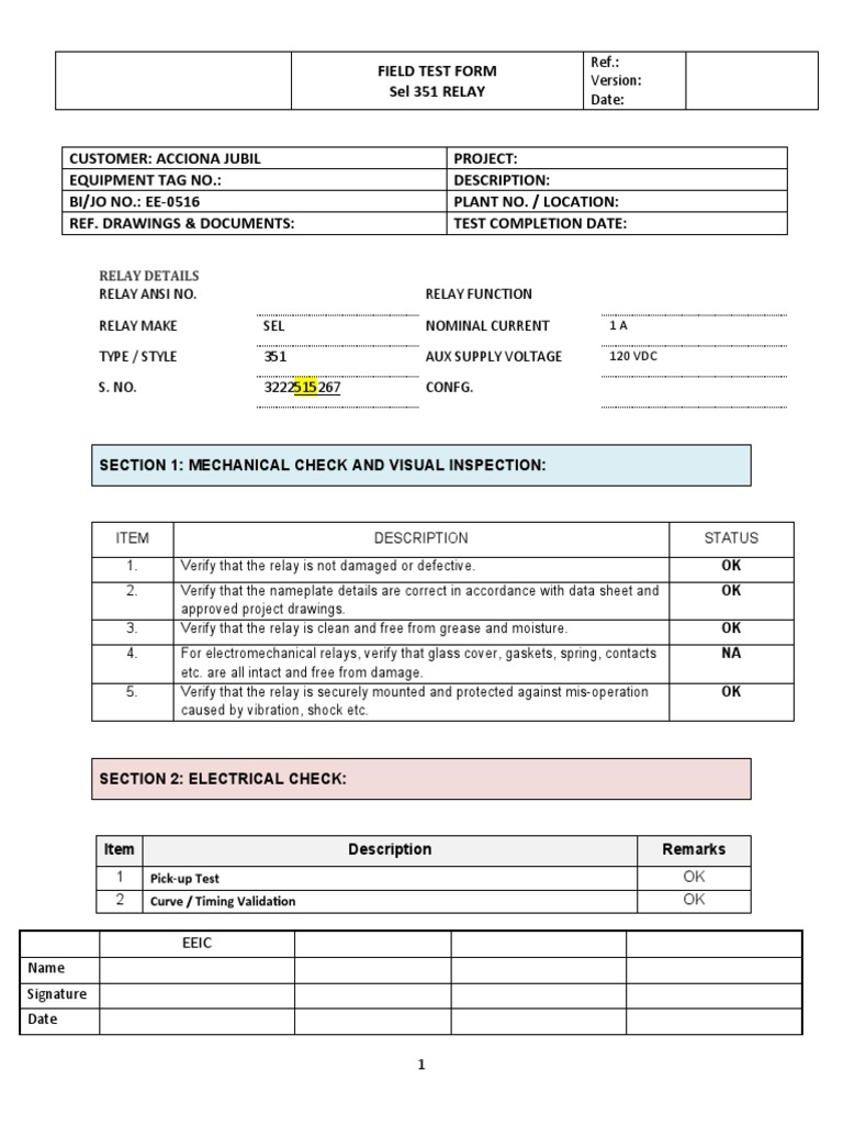 SEL 351 Relay | PDF