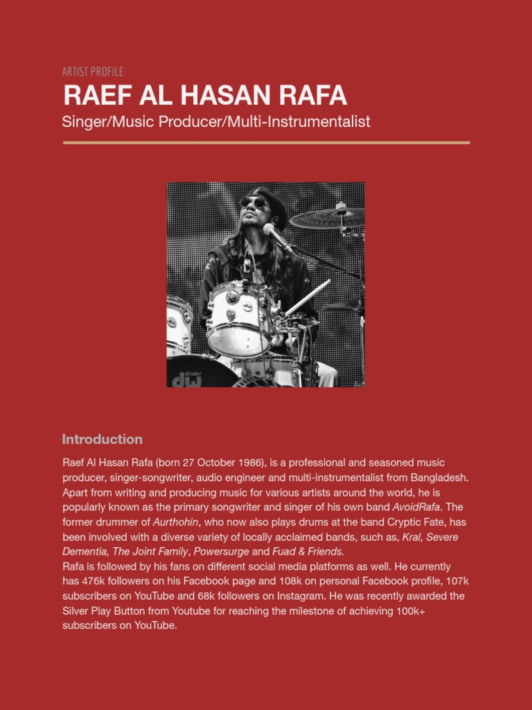 Raef Artist Profile PDF | PDF