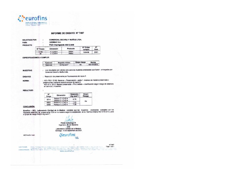 Certificado de Polines PDF | PDF