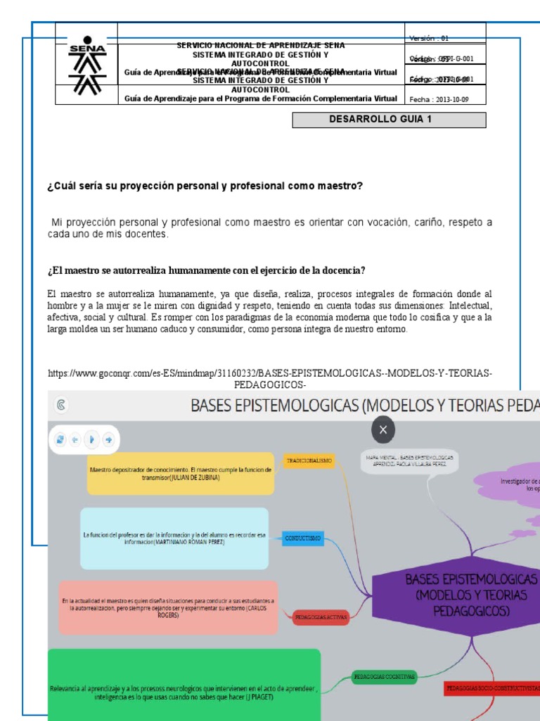 Mapa Mental Bases Epistemologicas . | PDF