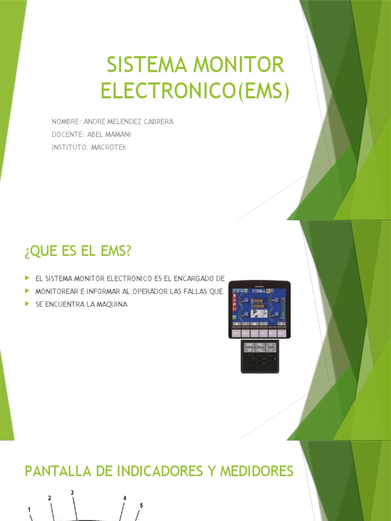 Sistema Monitor Electrónico (EMS) | PDF