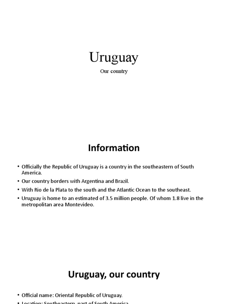 Overview of Uruguay: Geography & Population | PDF | Travel