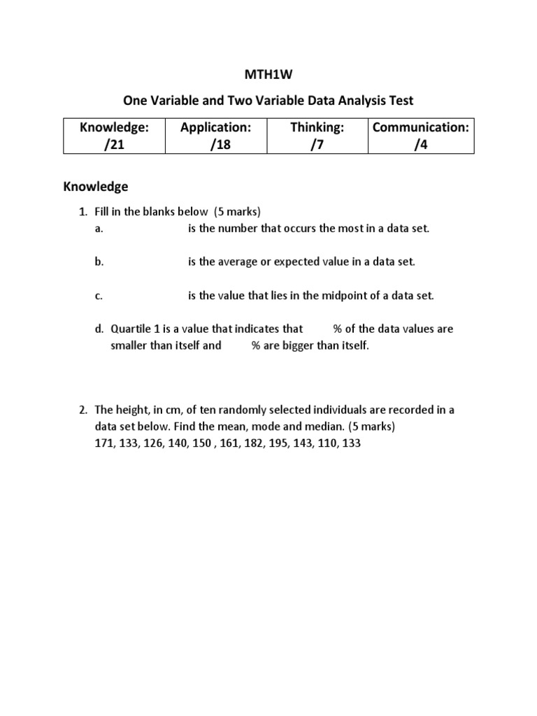 Data Test PDF | PDF