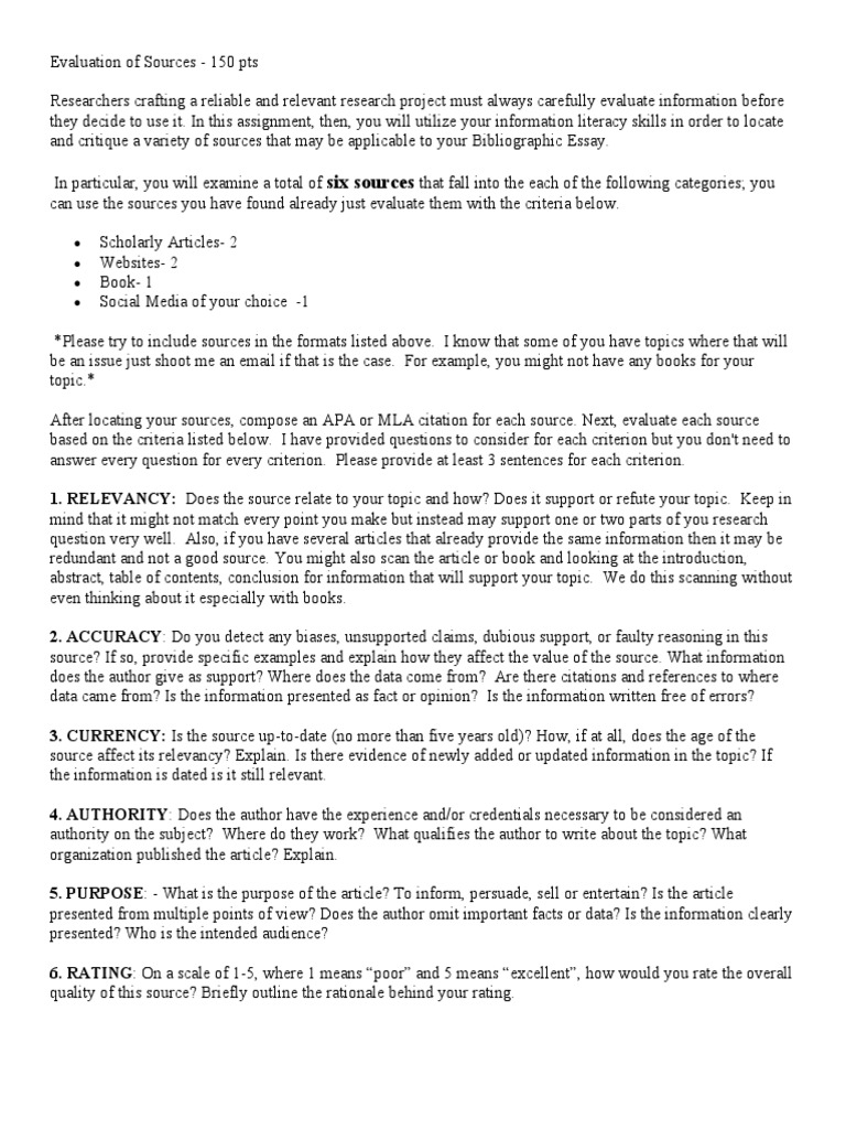 Ul100az Zs Evaluation of Sources | Download Free PDF | Creativity ...