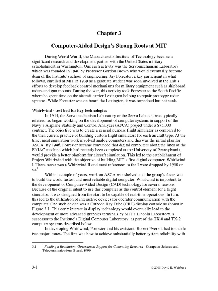 The Engineering Design Revolution - CAD History - 03 MIT CAD Roots 1945 ...