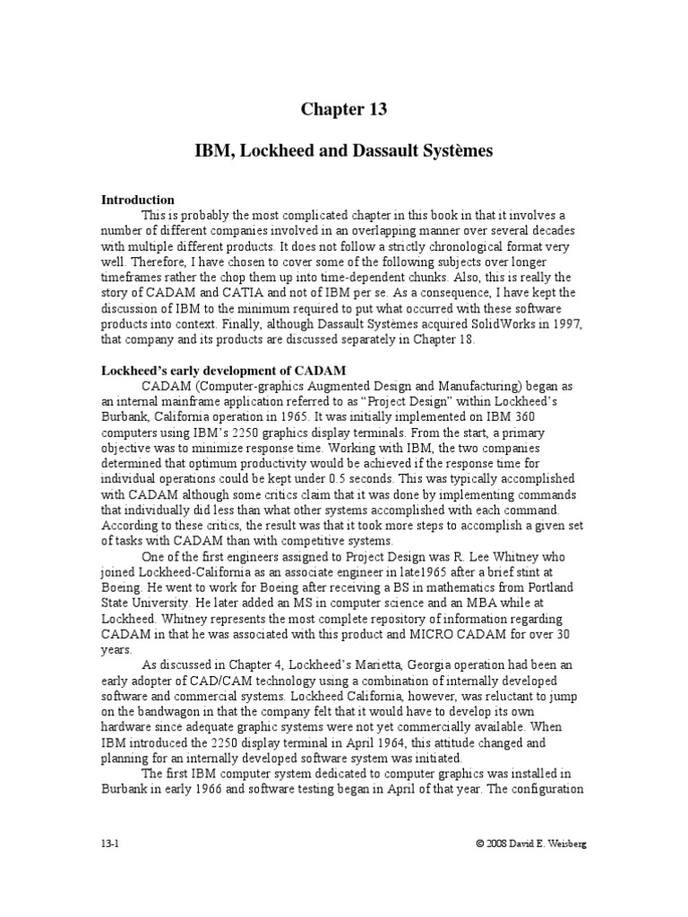 The Engineering Design Revolution - CAD History - 13 IBM, Lockheed and ...
