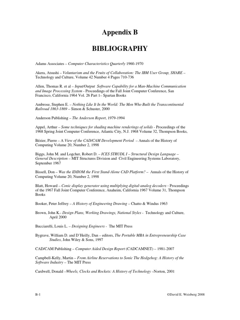 The Engineering Design Revolution - CAD History - Appendix B ...
