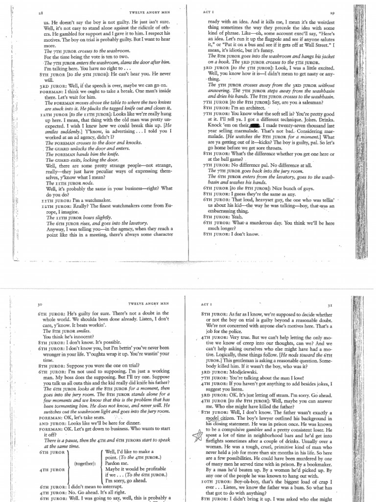 12 Angry Men Full Text | PDF