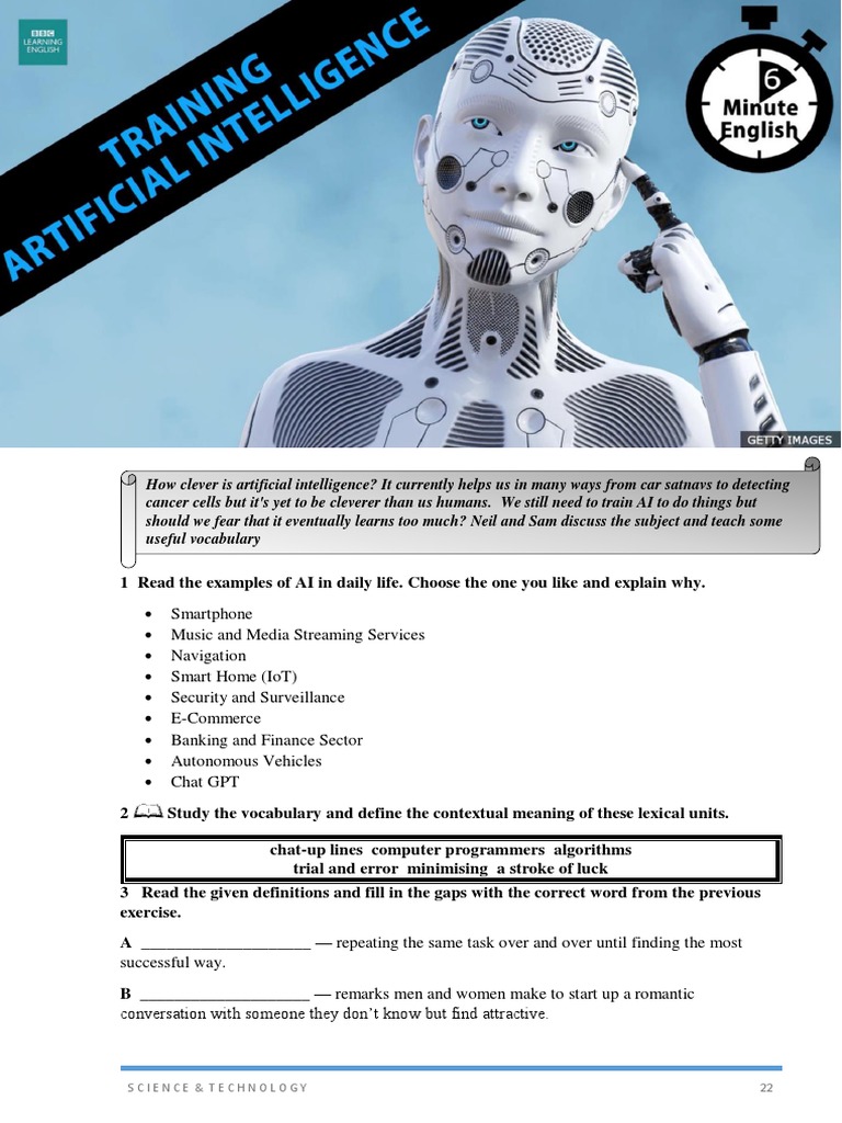 AI in Daily Life and Vocabulary | PDF | Computers | Technology & Engineering