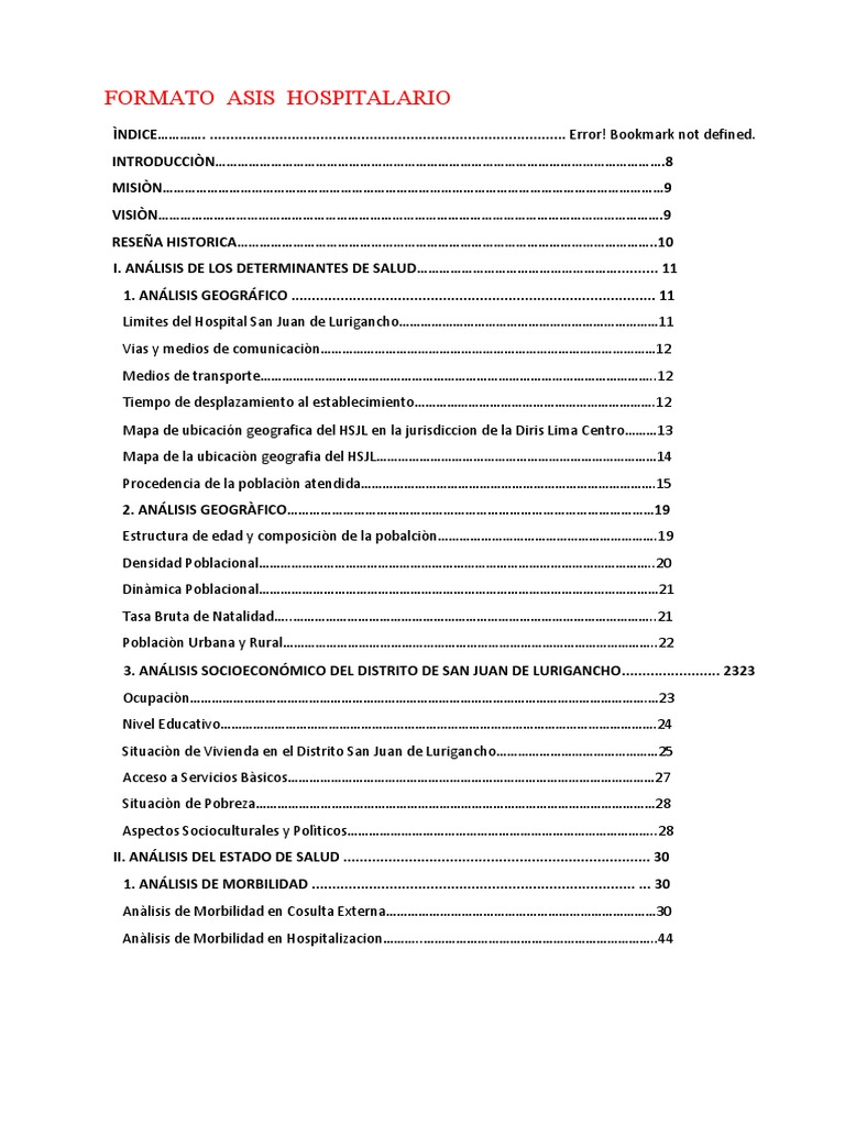 Formato Asis Hospitalario | PDF | Ciencias de la Salud