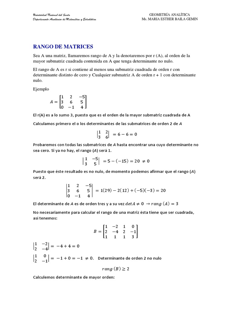 Matriz Inversa Sist Ec. Lineales PDF | PDF | Determinante | Matriz ...