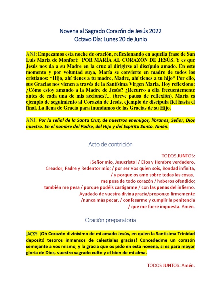 Octavo Dia Novena PDF | PDF