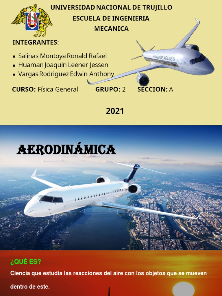 Trabajo Física Sustentación de Un Avión PDF | PDF | Levantar (Fuerza ...