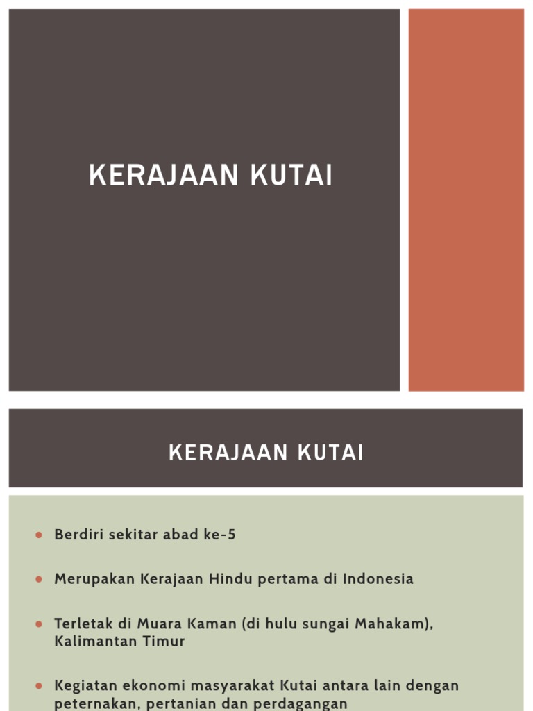 Kerajaan Kutai, Kerajaan Tarumanegara, Kerajaan Kalingga | PDF