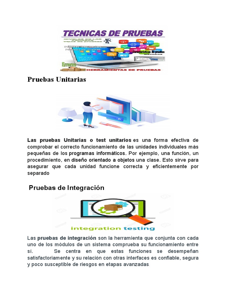 Tecnicas de Pruebas de Sistemas | PDF | Software | Examen de la unidad