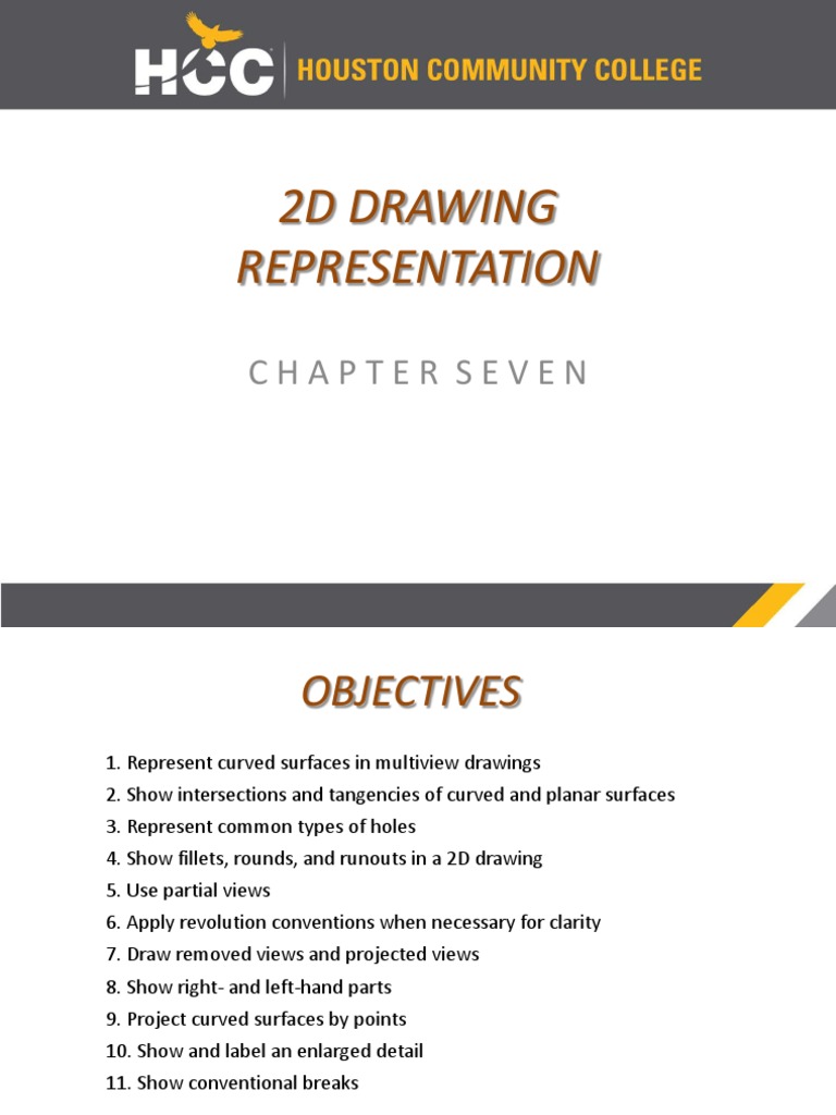 Chapter 7 - 2D Drawing Representation PDF | Download Free PDF | Tangent ...