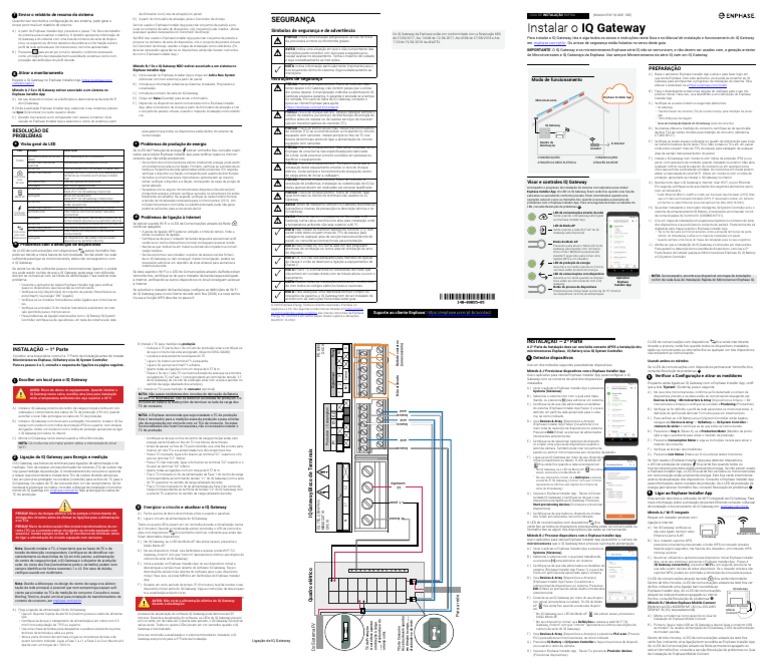Guia de Instalação Rápida - IQ Gateway PDF | Download grátis PDF | Rede ...