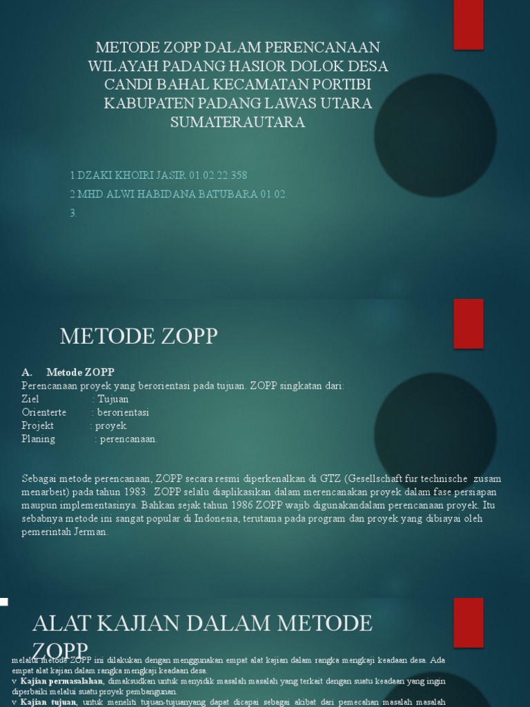 Metode ZOPP untuk Perencanaan Wilayah | PDF | Ilmu Sosial | Seni