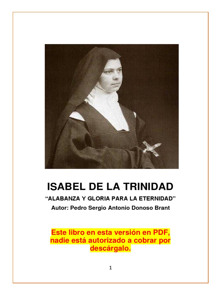 Isabel de La Trinidad, Alabanza y Gloria para La Eternidad PDF | PDF