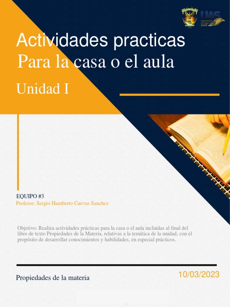 1.7 Actividades Practicas para La Casa o El Aula | PDF