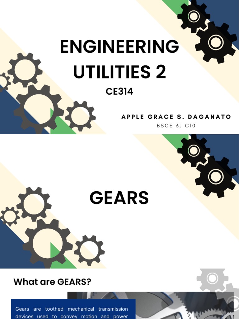 Engineering Utilities 2 - GEARS | PDF