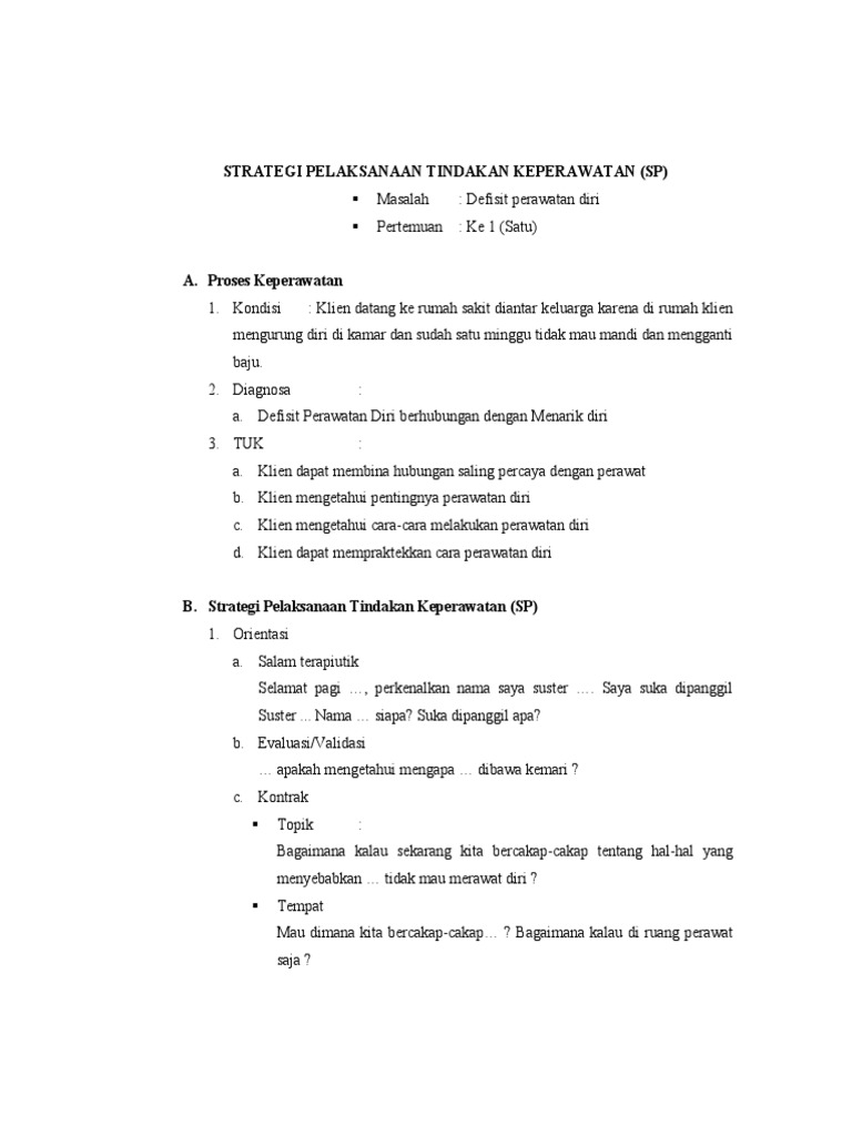 SP I DPD | PDF | Pengembangan Diri
