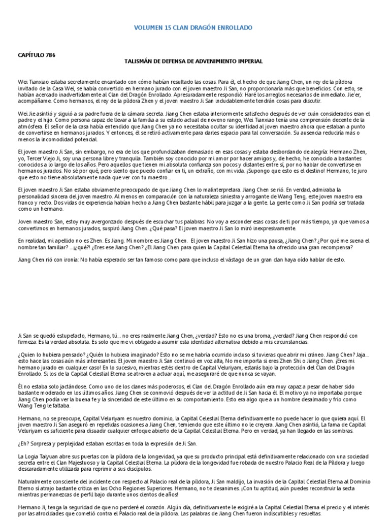Volumen 15 Clan Dragc3b3n Enrollado PDF | PDF