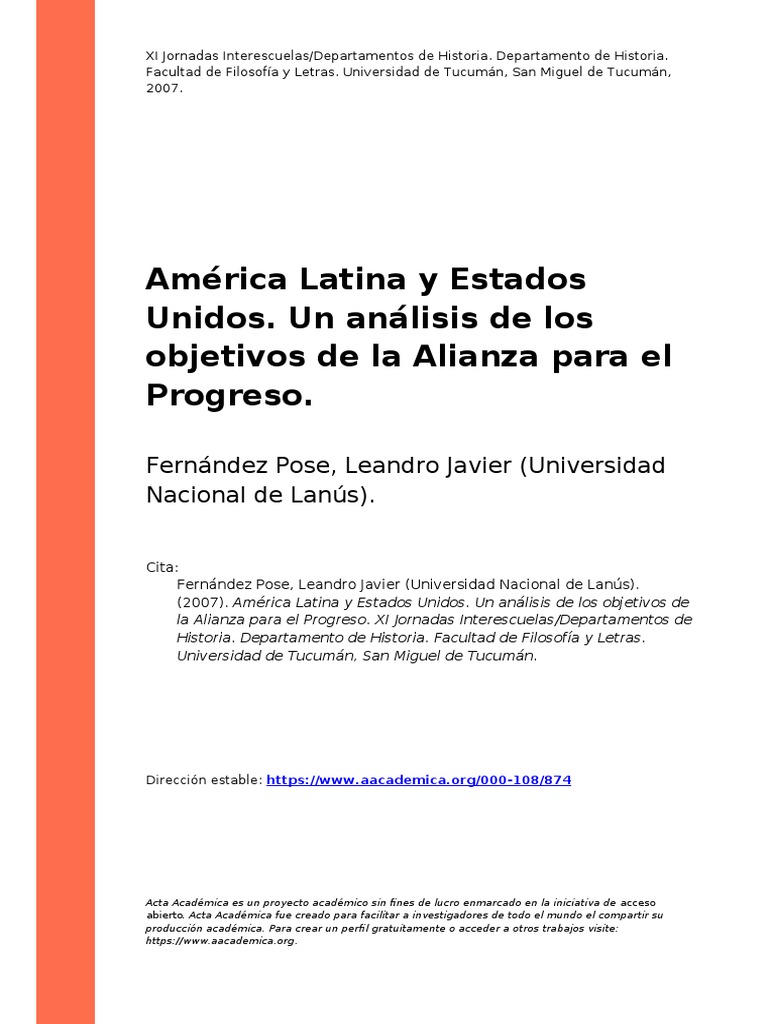 Alianza para El Progreso | PDF
