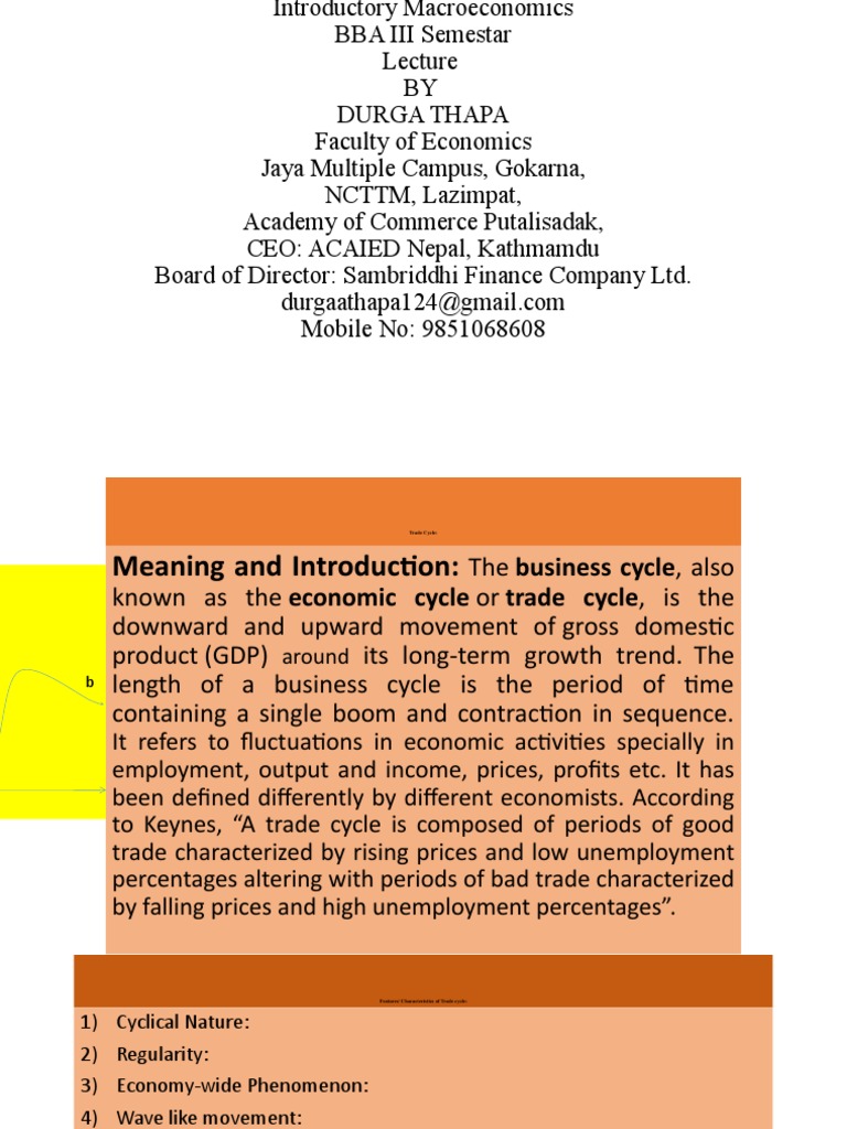 Unit 13, Trade Cycle | PDF
