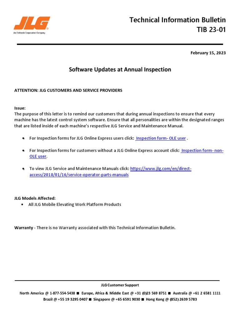 TIB 23-01 - Distribution PDF | PDF