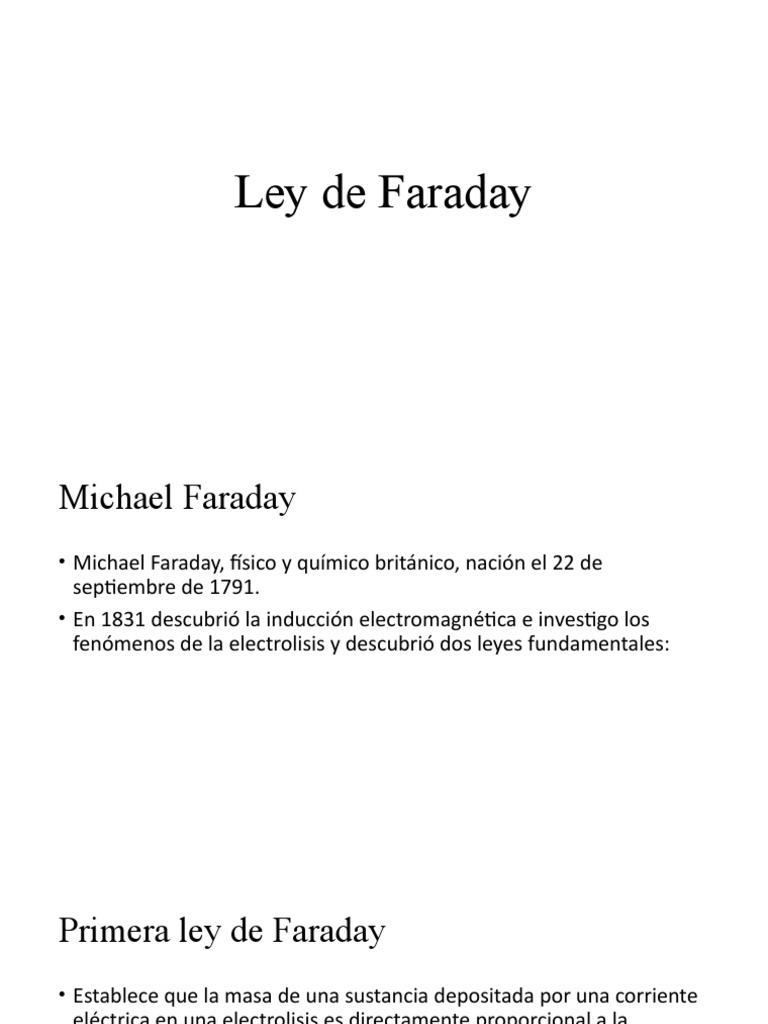Ley de Faraday | PDF