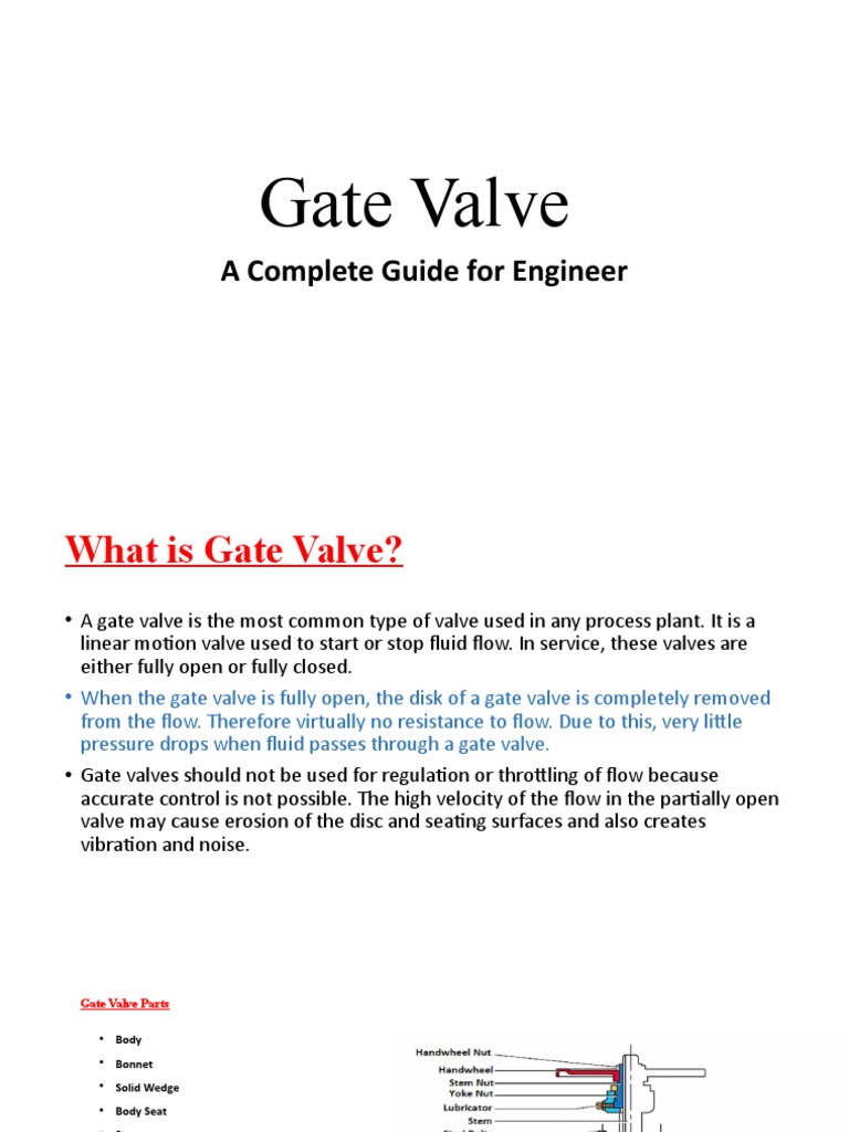 1 - Gate Valve | Download Free PDF | Valve | Building Materials