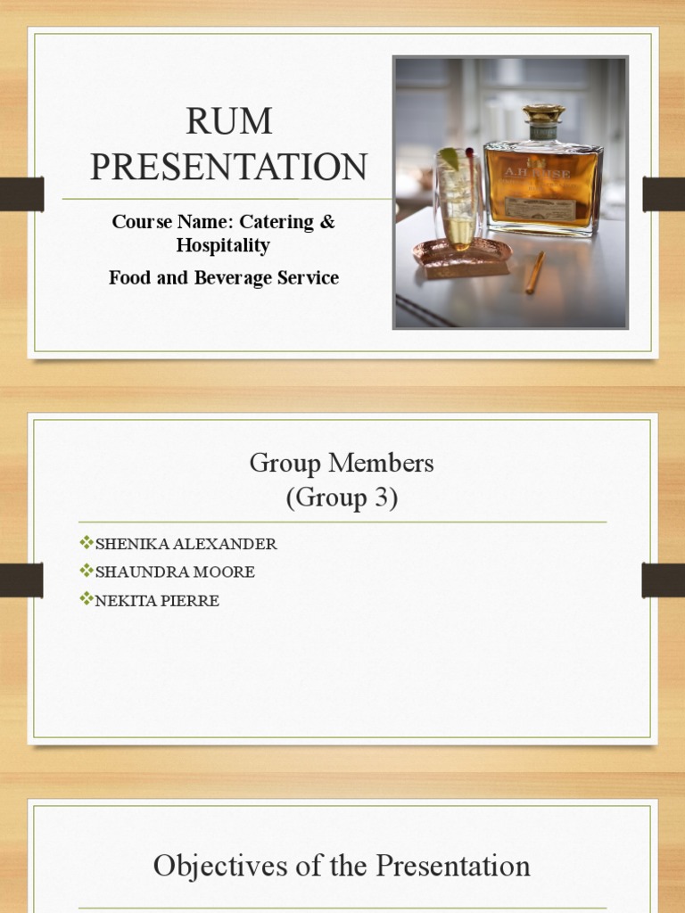 Rum Presentation | PDF