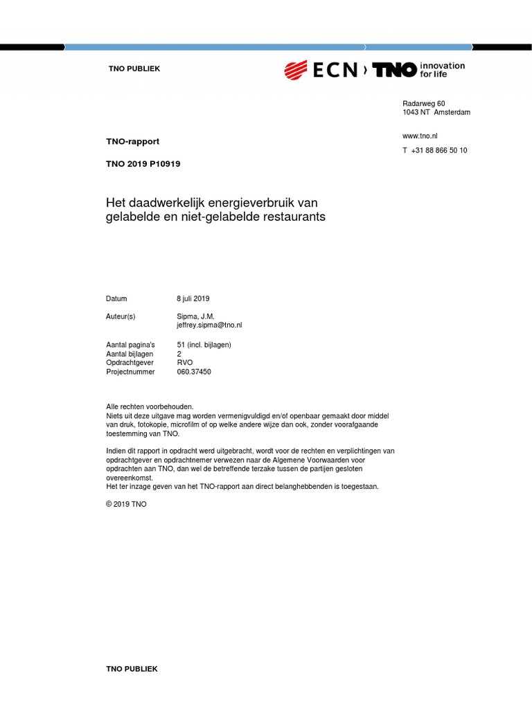 Tno 2019 P10919 | PDF